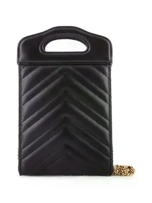 Gucci Matelasse Leather Mini Crossbody Bag - Black