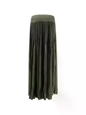 JOSEPH Rabat Pleated Satin Maxi Skirt