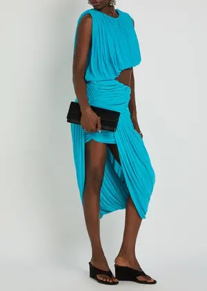 Ronny Kobo Chelly Cropped Top - Turquoise