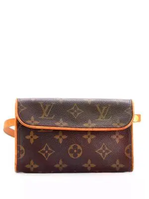 LOUIS VUITTON Florentine Waist Bag Monogram Canvas Belt Bag - Brown