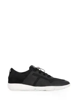 TOD'S Panelled Logo-patch Sneakers - Black