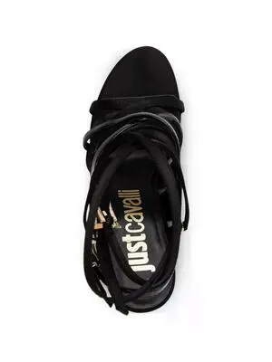 Just Cavalli Strappy Logo-charm Sandals