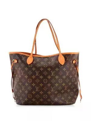 LOUIS VUITTON Neverfull Nm Monogram Canvas Mm Tote Bag - Brown