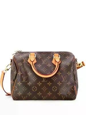 LOUIS VUITTON Speedy Bandouliere Bag Monogram Canvas 25 Satchel - Brown