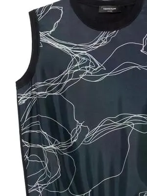 Fabiana Filippi Abstract Print Sleeveless Top
