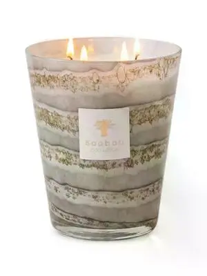 BAOBAB COLLECTION Atacama Patterned Scented Candle - Grey