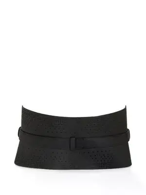 Karl Lagerfeld K/autograph Perforated Waist Belt - Black
