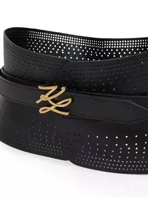 Karl Lagerfeld K/autograph Perforated Waist Belt