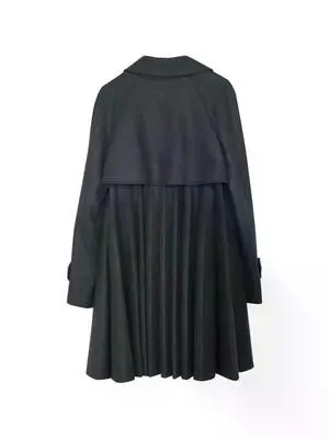 Sportmax Double-breasted Pleated Coat