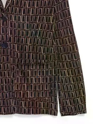 SIYU Geometric-print Blazer
