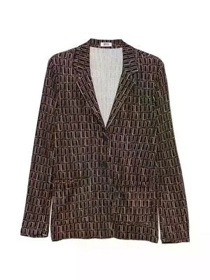 SIYU Siyu Geometric Print Blazer