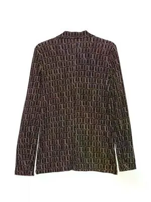 SIYU Geometric Print Blazer