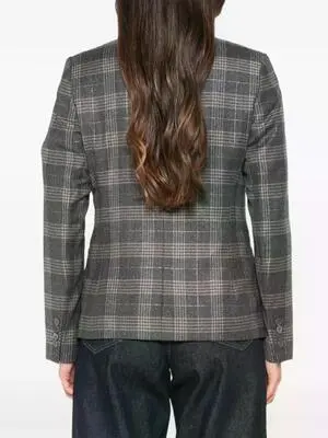 Peserico Double-breasted Check Blazer