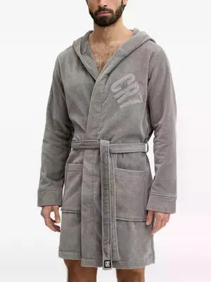 CR7 CRISTIANO RONALDO Logo-patch Hooded Robe