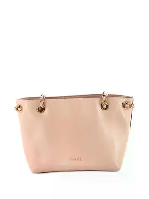 Versace Medusa Icon Chain Leather Mini Tote Bag - Neutrals