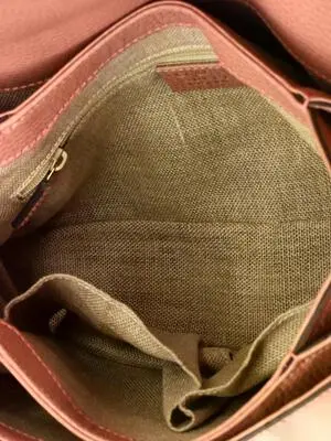 Gucci Interlocking Top Handle Bag Leather Medium Shoulder Bag