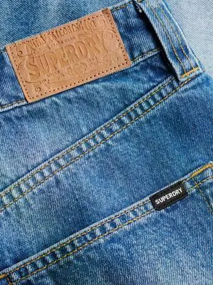 Superdry Mid-rise Denim Shorts - Blue
