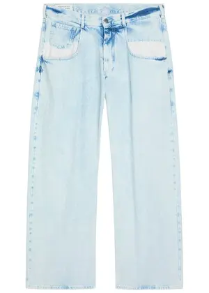 MAISON MARGIELA Exposed-pocket Straight-leg Jeans - Blue Light