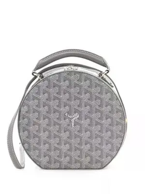 Goyard Alto Hatbox Bag Coated Canvas Satchel - Grey