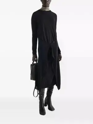 LEMAIRE Buttoned Dress In Merino Wool Blend