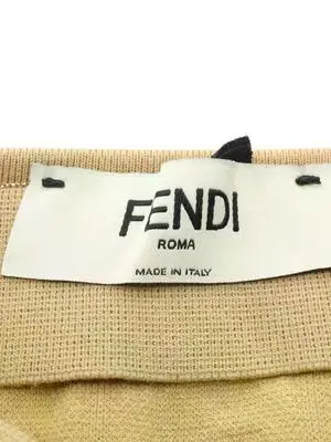 Fendi 2010s Ff Pattern Knitted Midi Skirt