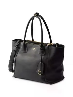Prada Large Leather Tote Bag
