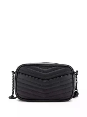 Saint Laurent Matelassé Chevron Leather Mini Camera Crossbody Bag
