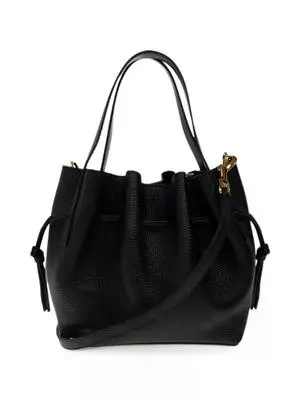 Yuzefi Mini Scallop Pebble-grain Bucket Bag