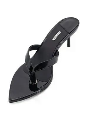 LE SILLA Patent Leather Thong Sandals