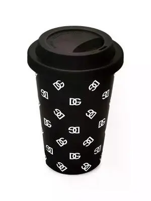 DOLCE & GABBANA CASA Logo-print Silicone-lid Mug