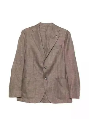 L.B.M. 1911 Single-breasted Notched-lapel Jacket - Brown