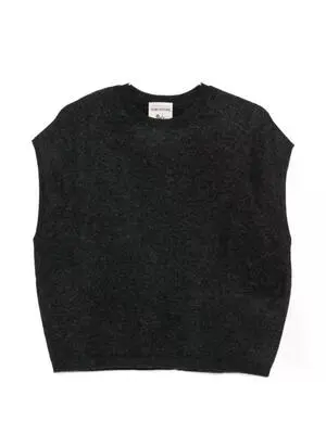 SEMICOUTURE Crew-neck Sleeveless Vest