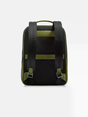 THE BRIDGE Logo-patch Leather Backpack - Green
