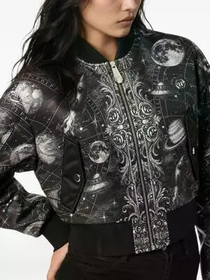 Philipp Plein Zodiac Bomber Jacket - Black