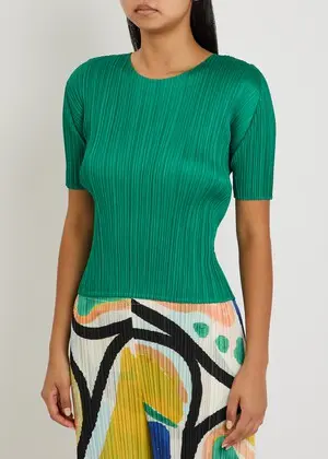 Issey Miyake Pleated Woven Top
