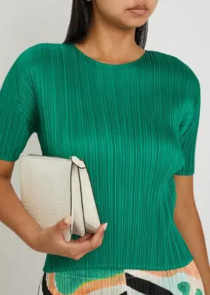 Issey Miyake Pleated Woven Top