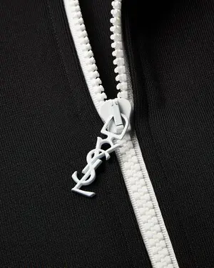 Saint Laurent Zip-up Track Jacket With Logo