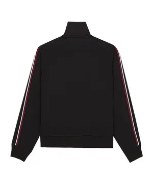 Saint Laurent Zip-up Track Jacket With Logo - Black