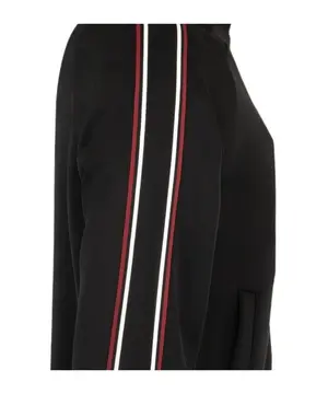 Saint Laurent Zip-up Track Jacket With Logo - Black