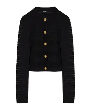 Balmain Long-sleeved Knitwear - Black