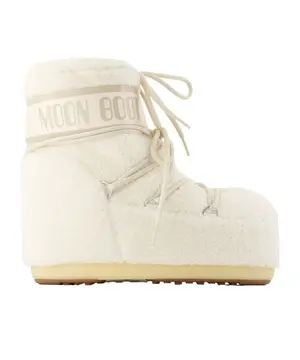 Moon Boot Drawstring Low Boots - Beige