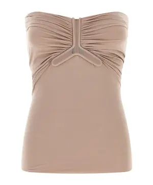 Rick Owens Strapless Pleated Top - No