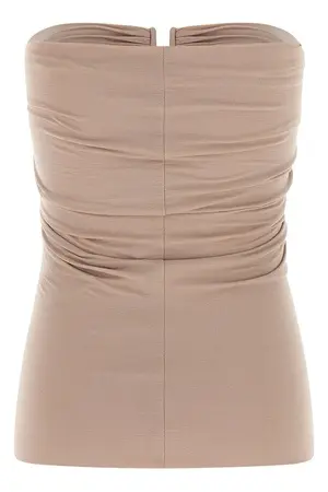 Rick Owens Strapless Pleated Top