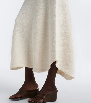 AYA MUSE Knitted Cotton Midi Skirt