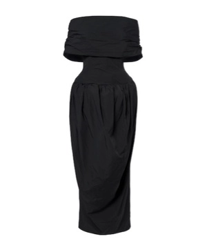 Magda Butrym Draped Gown - Black