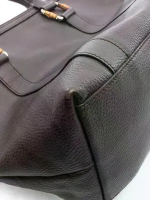 Gucci 2000s Bamboo Calf Leather Tote Bag