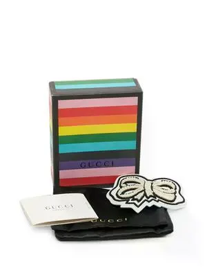 Gucci Ace Bow Faux Pearl Patch