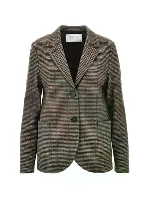 Harris Wharf London Check-houndstooth Blazer - Brown