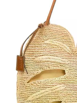 Staud Large Palm Leaf-shaped Woven Tote Bag