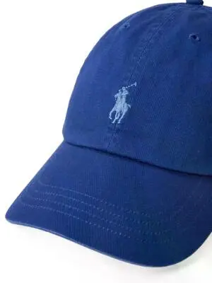 Polo Ralph Lauren Embroidered Pony Cotton Baseball Cap - Blue
